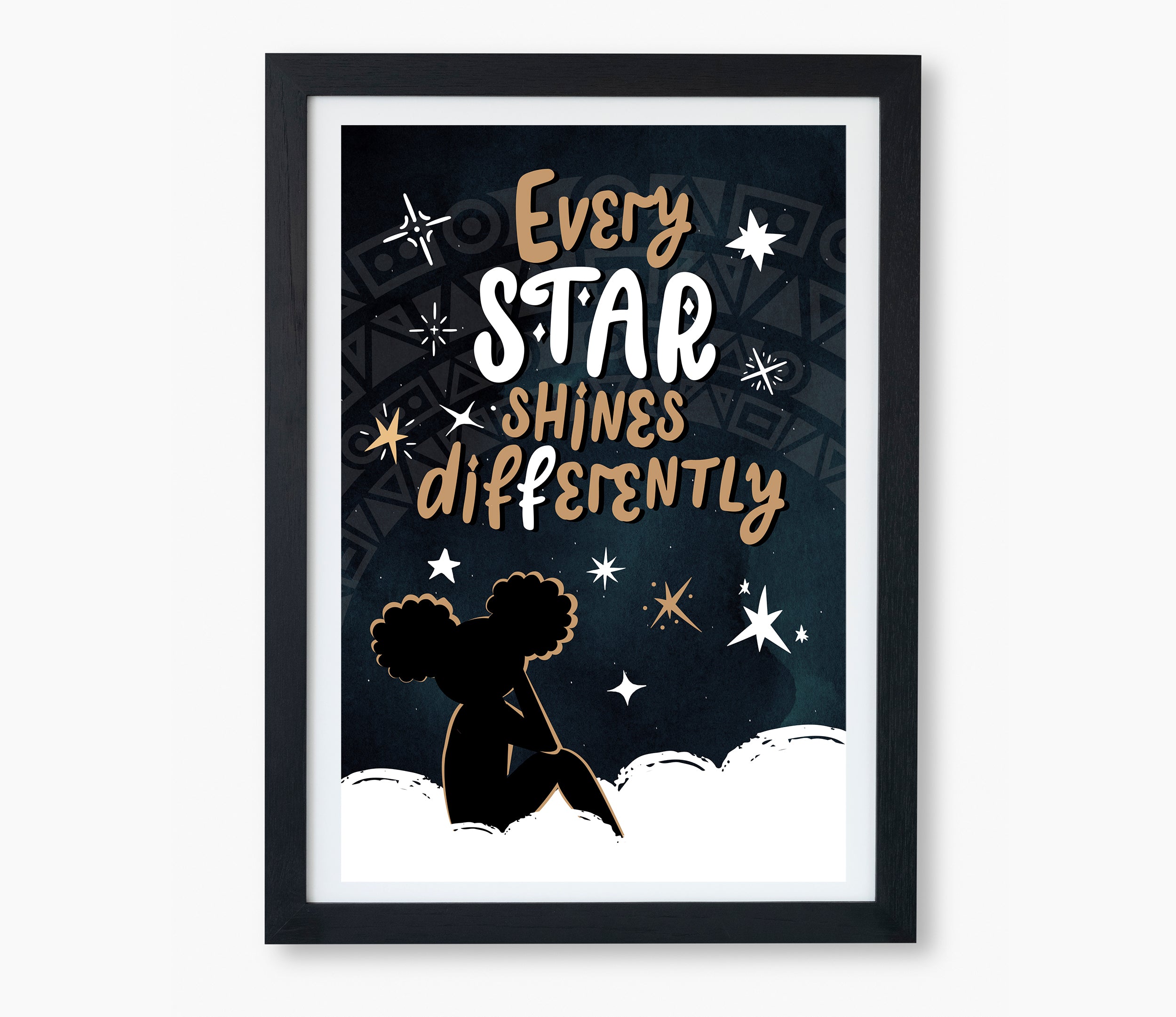 "Every star shines differently" Kids Mindful Inspirational Affirmation ...