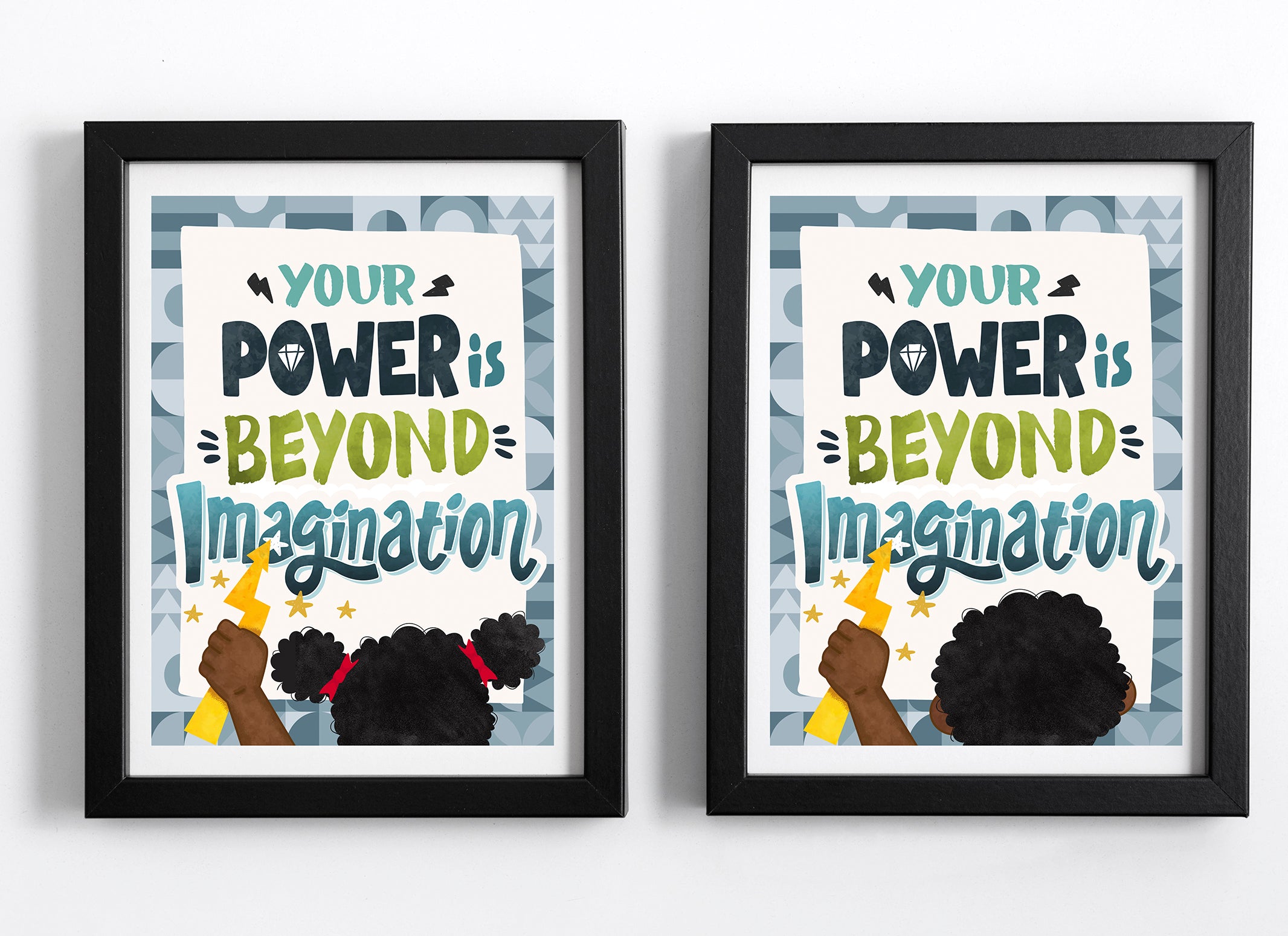 "Your Power Is Beyond Imagination" Inspirational quotes wall art for ...