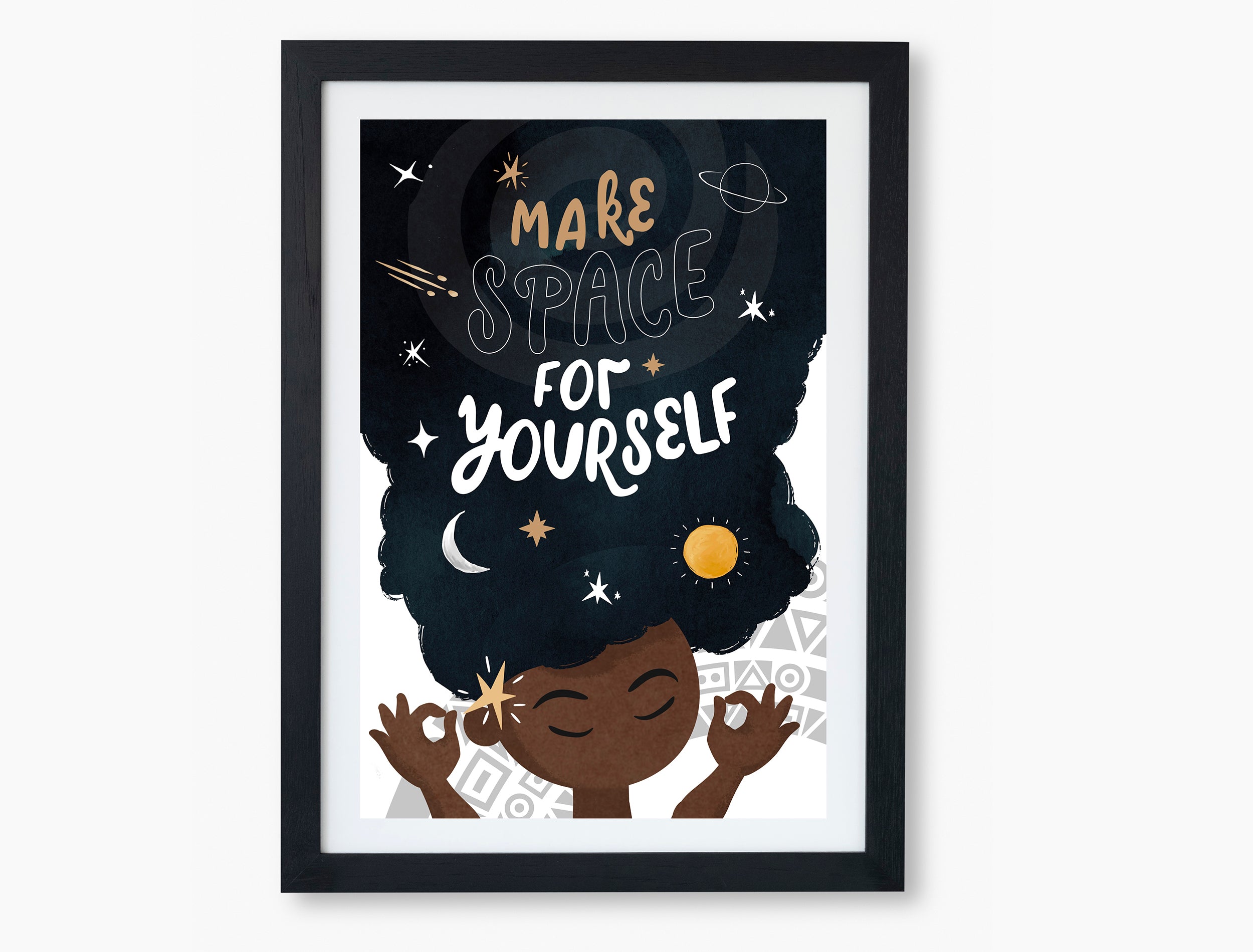 "Make Space for Yourself" Kids Mindful Inspirational Affirmation Wall ...
